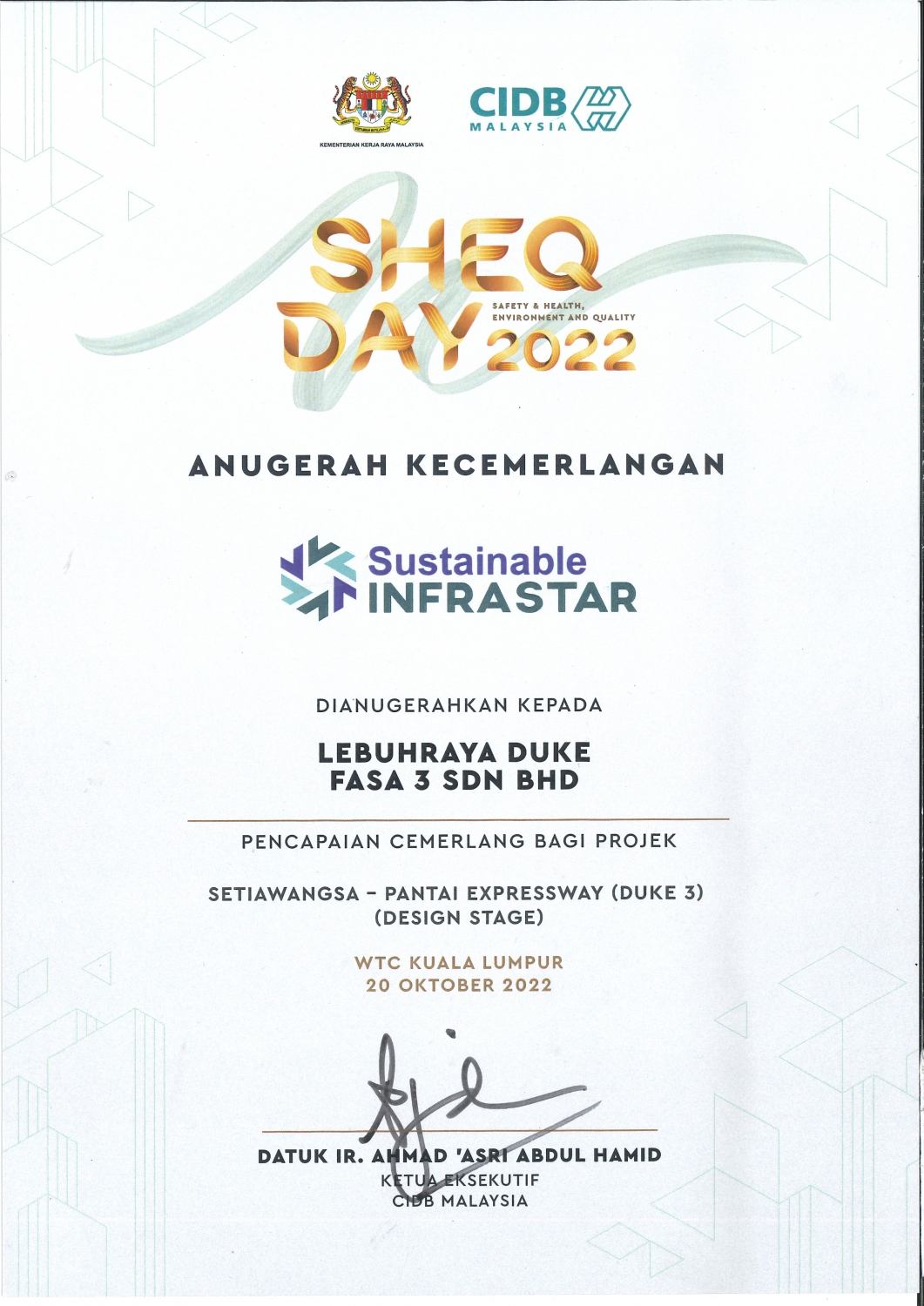 Awards and Recognition – Ekovest Berhad